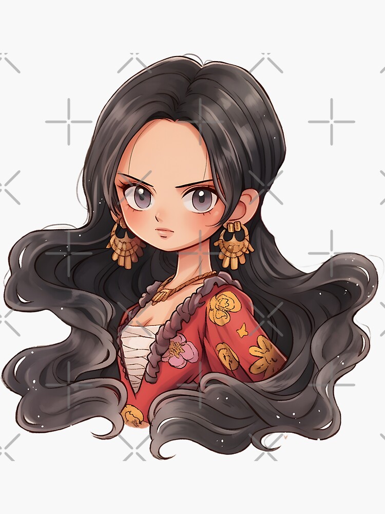 "Boa Hancock OP Cute Anime Girl – Chibi Style" Sticker for Sale by ...