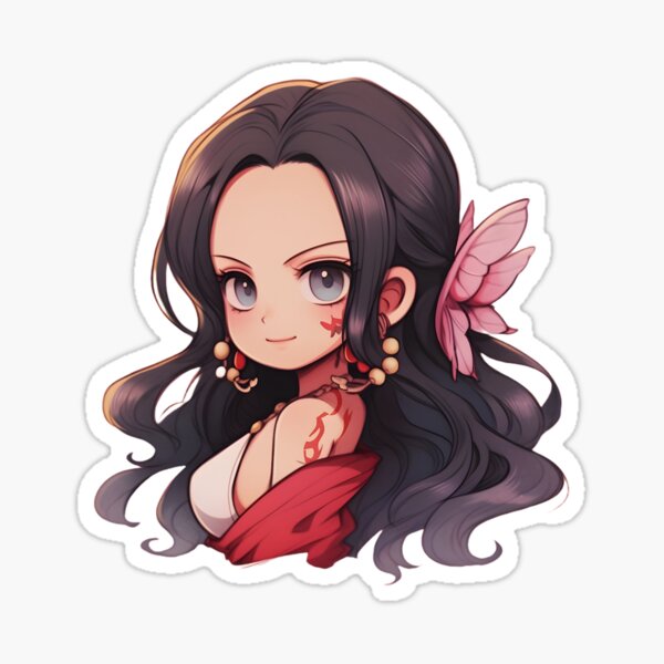 "Boa Hancock OP Cute Anime Girl – Chibi Style" Sticker for Sale by ...