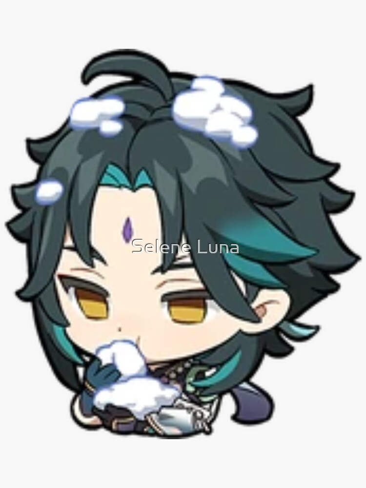 "Chibi Xiao" Sticker for Sale by Selene Luna | Redbubble