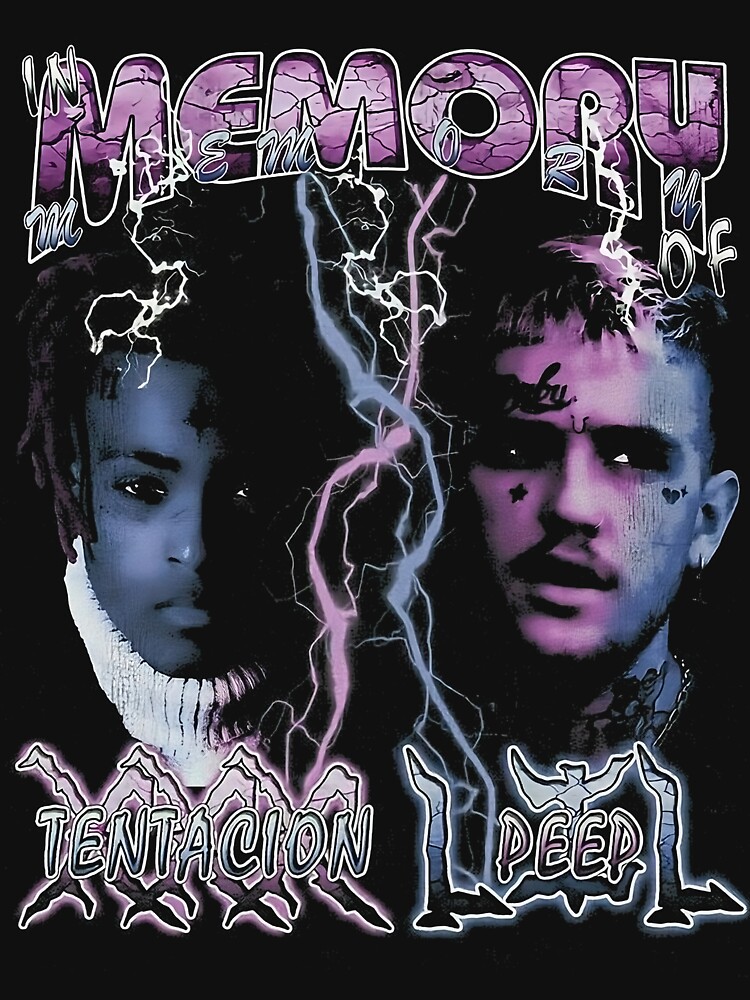 Xxxtentacion Lil Peep T Shirt Streetwear Vintage Hip Hop Rapper