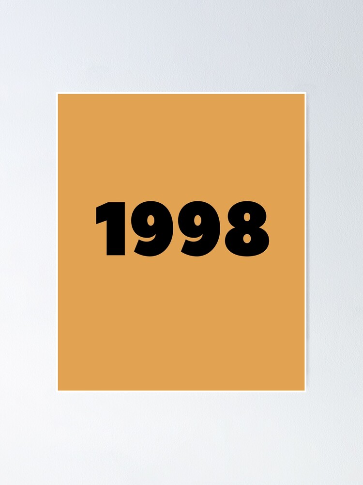 "1998 Birthday Born In 1998 20th Birthday Present Poster Party Shirt ...