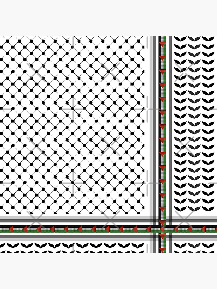 "Palestine Kufiya Pattern" Pin for Sale by MissChatZ | Redbubble