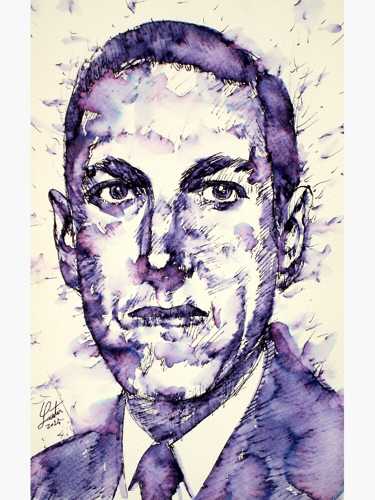 "H.P. LOVECRAFT portrait" Framed Art Print for Sale by lautir | Redbubble