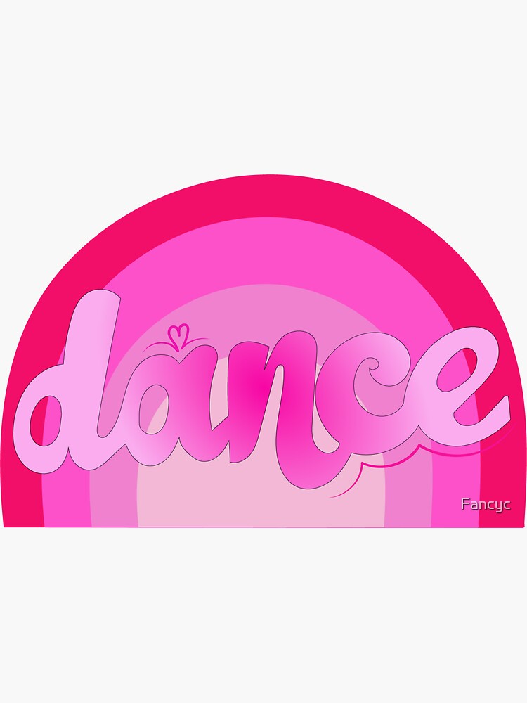 "Pink Dance Rainbow" Sticker for Sale by Fancyc | Redbubble