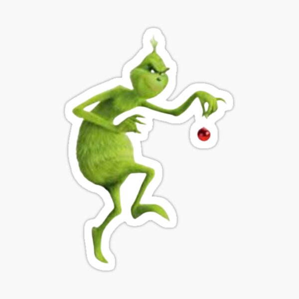 "Christmas grinch hand sticker." Sticker for Sale by bloosoms | Redbubble