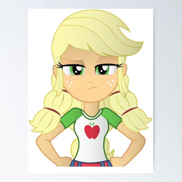 "Equestria Girls Applejack Stern Look" Poster for Sale by Diamanths ...