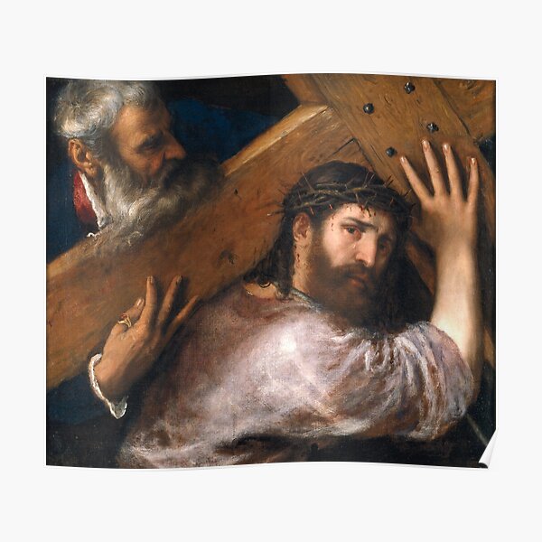 "Vintage Tiziano Vecellio - Titian - Christ Carrying the Cross 1565 ...