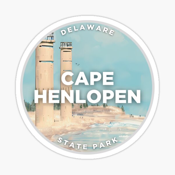 "Delaware Cape Henlopen State Park" Sticker for Sale by DetourDgn ...