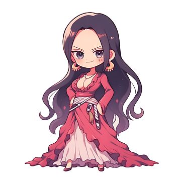 "Boa Hancock OP Cute Anime Girl – Chibi Style" Sticker for Sale by ...