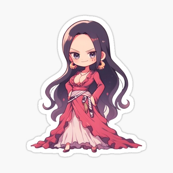 "Boa Hancock OP Cute Anime Girl – Chibi Style" Sticker for Sale by ...
