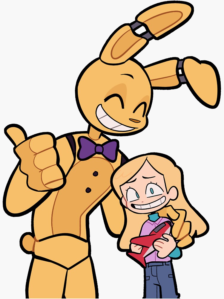 "springbonnie and friend" Sticker for Sale by JulieDraculaura | Redbubble