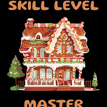 "Gingerbread house, craft skill level - master" Sticker for Sale by ...