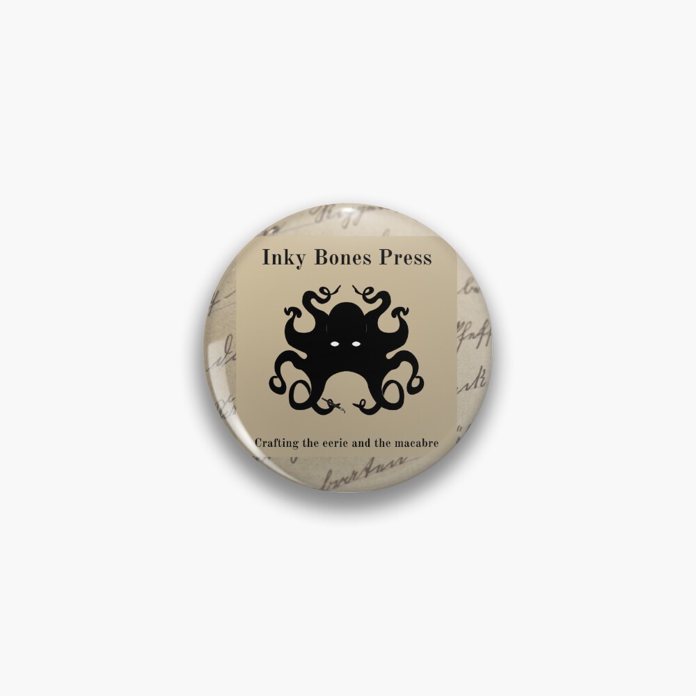 "Inky Bones Press " Sticker for Sale by Robinknabel | Redbubble