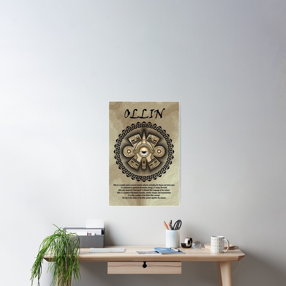 "Ollin Aztec Symbol Meaning" Photographic Print for Sale by ...