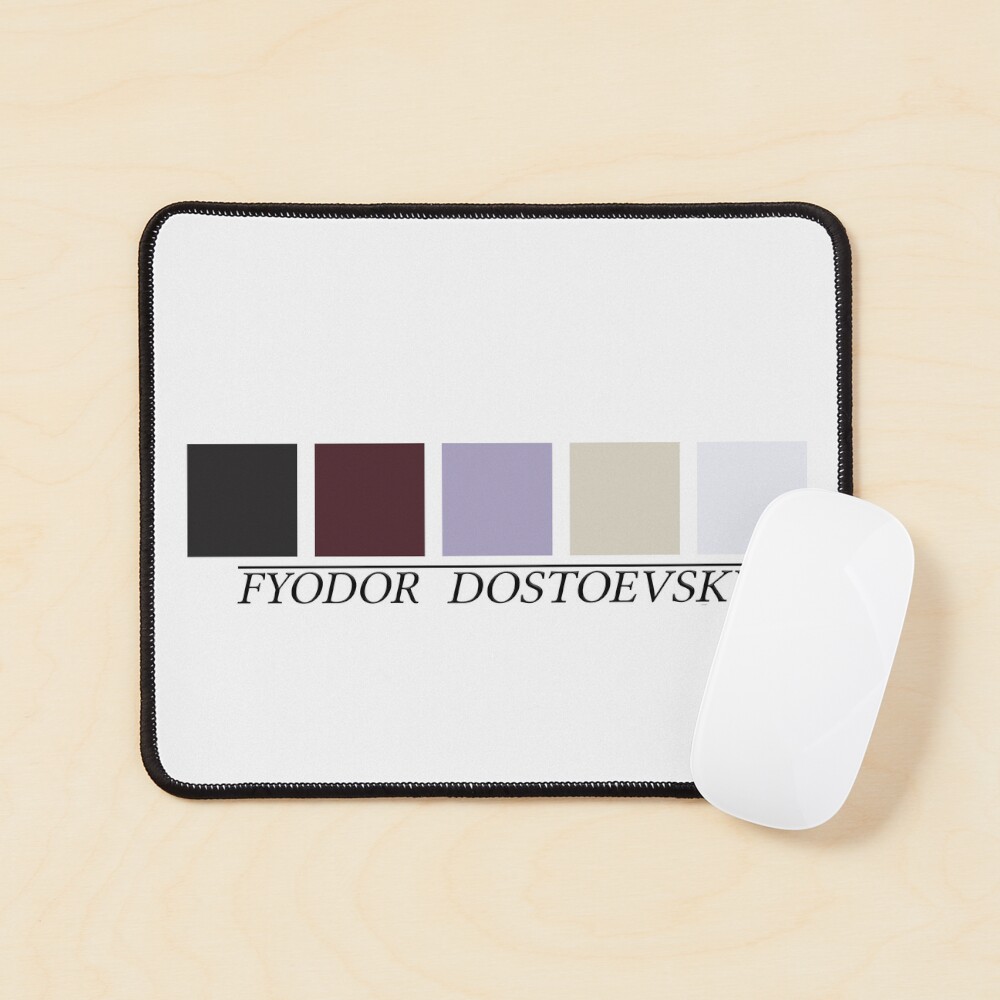 "Fyodor Dostoevsky Color Palette V2" Sticker for Sale by RaiSlay ...