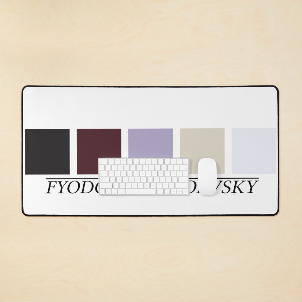"Fyodor Dostoevsky Color Palette V2" Sticker for Sale by RaiSlay ...