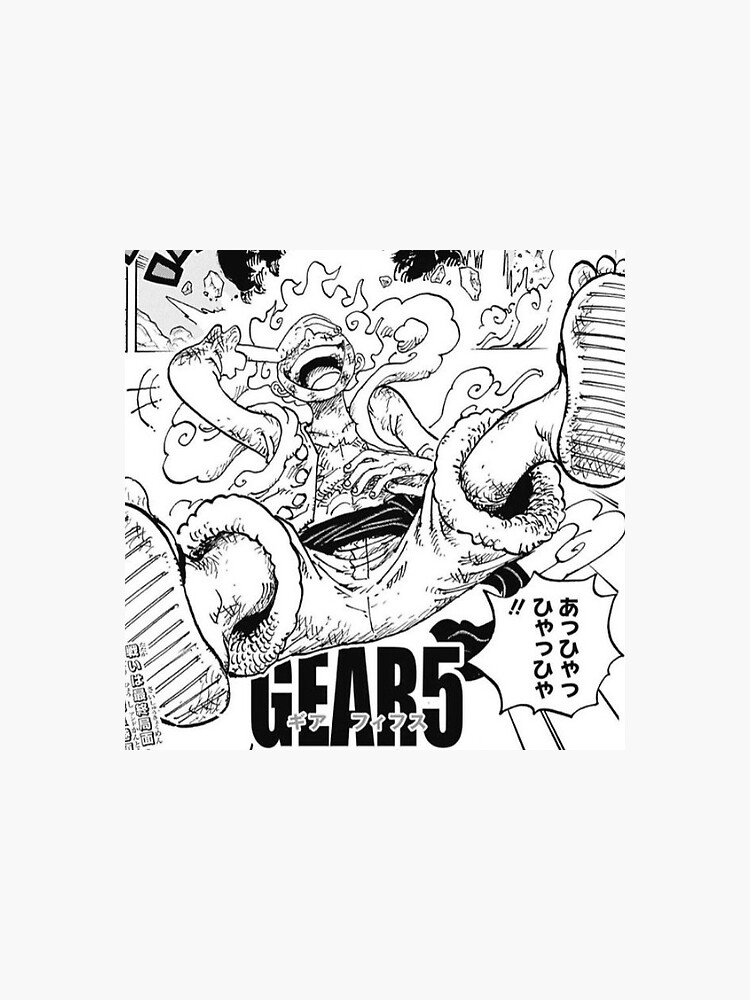 "Luffy Gear 5" Sticker by Blackbullsshop | Redbubble