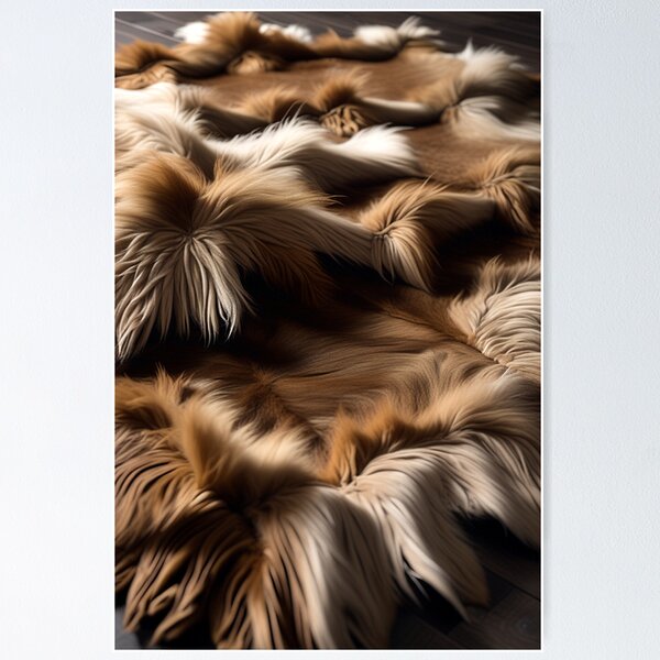 "YAK PELT SKIN HIDE TAXIDERMY PRINT~Mongolian Wild Animal Lover~Party ...
