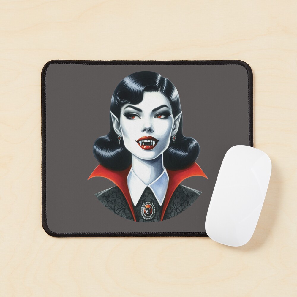 "Vampire Pin-Up-Girl Portrait " Sticker for Sale by ScroggMcGoose ...