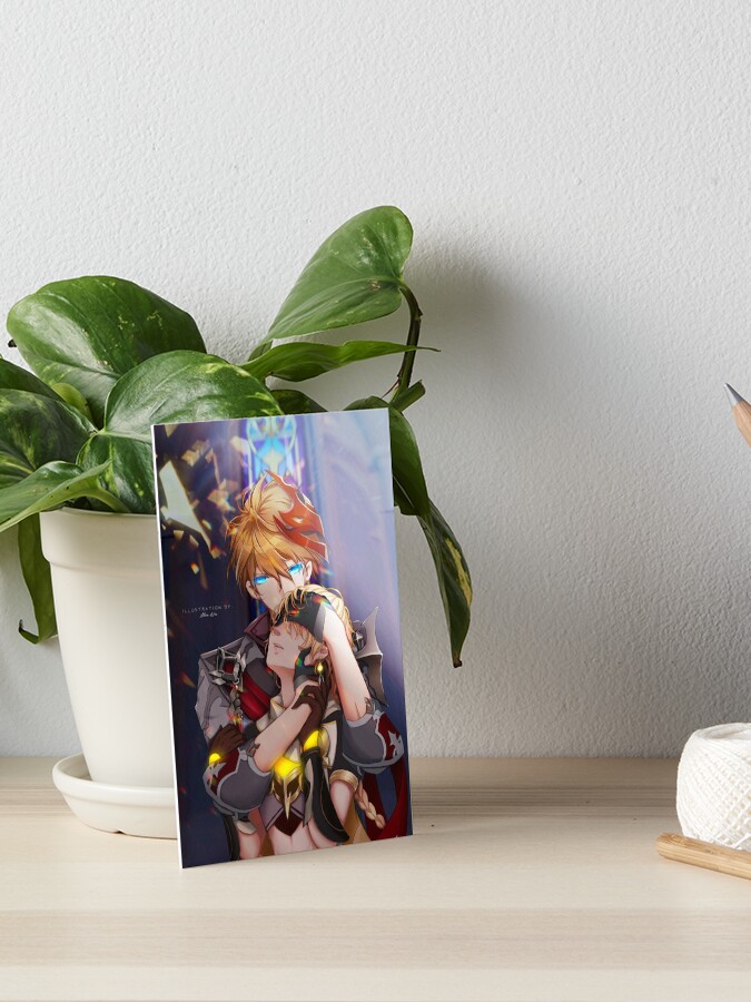 "Genshin Impact: Childe x Aether" Art Board Print for Sale by kulumi ...