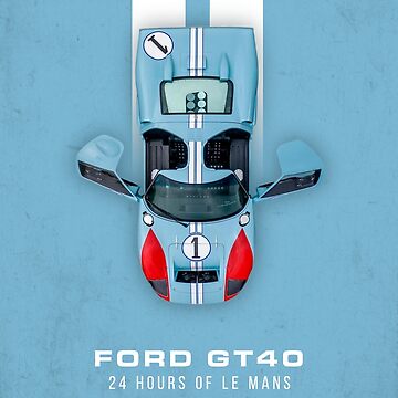 "Ford GT40" Poster for Sale by juliovillalba | Redbubble