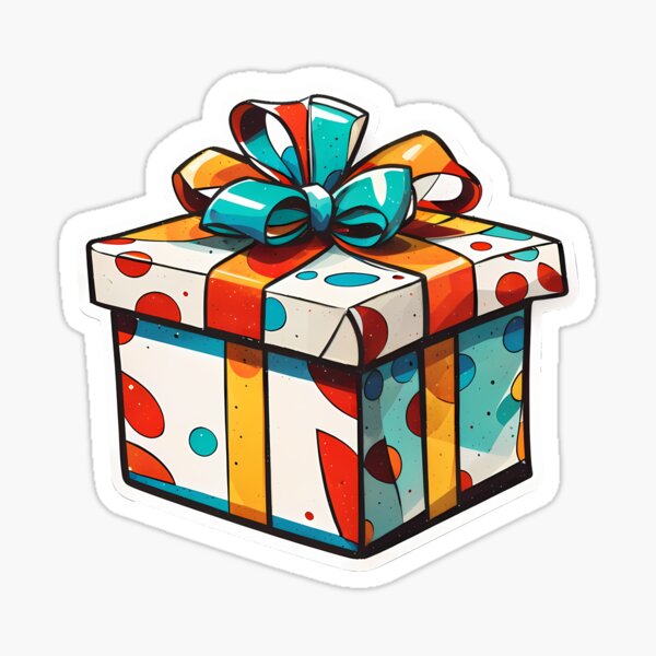"Christmas Box" Sticker for Sale by wplamkung | Redbubble