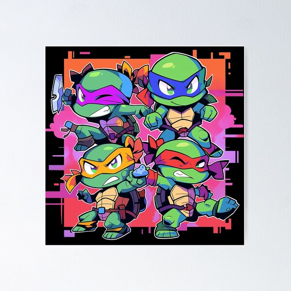 Dibujos De Tortugas Ninja Chibi Vamos A Dibujar A Las Cuatro #practica