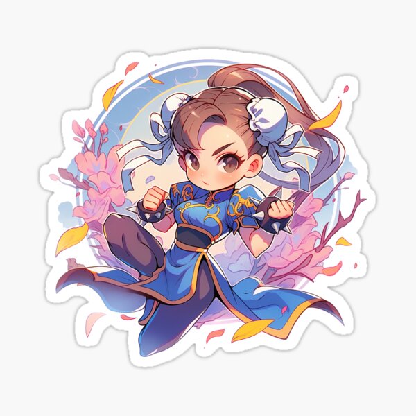 "chun li" Sticker for Sale by maniabx | Redbubble