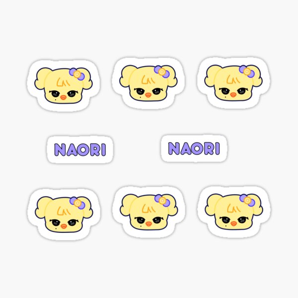 "IVE (MINIVE) Rei’s Character Naori 8 Piece Set" Sticker for Sale by ...