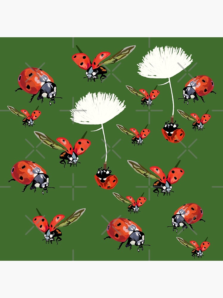 "Ladybugs flight, Ladybirds, Spring Art " Poster for Sale by Manitarka ...