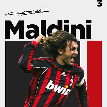 "Paolo Maldini Poster" Poster for Sale by RubySport | Redbubble