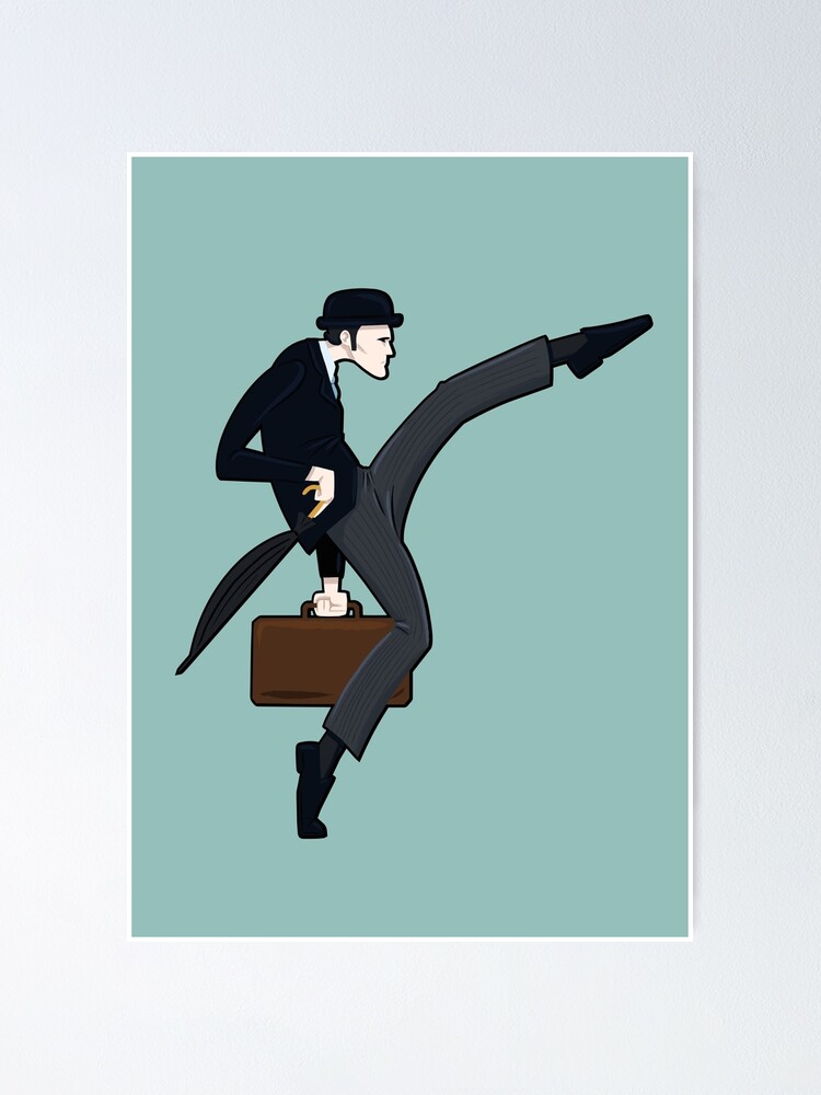 "Monty Python Ministry of Silly Walks" Poster for Sale by mariangela-f ...