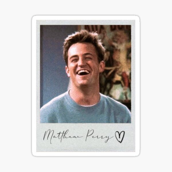 "Matthew Perry" Sticker for Sale by Amhebadesigns | Redbubble