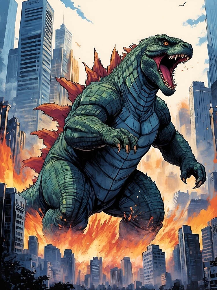 "King of Monsters - Godzilla Rampage" Poster for Sale by pandabacon ...
