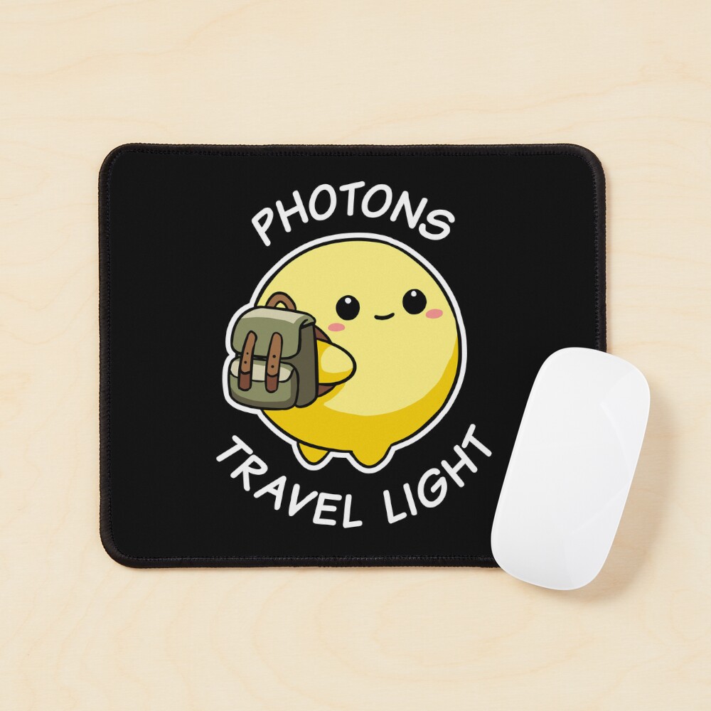 "Photons Travel Light, cute funny physics" Sticker for Sale by ...