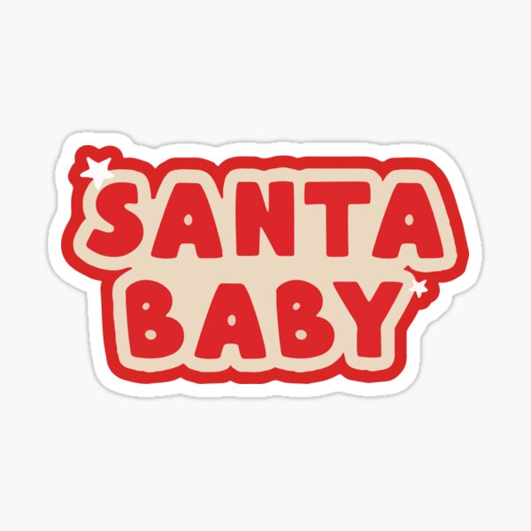"Santa Baby" Sticker for Sale by Suren Zargaryan | Redbubble