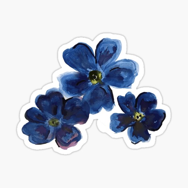Forget Me Not Stickers | Redbubble