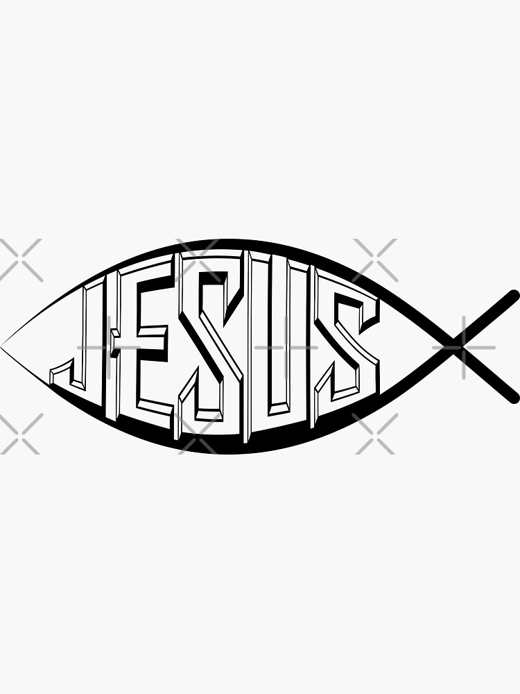 "Christian Jesus Name Sticker" Sticker by fermo | Redbubble