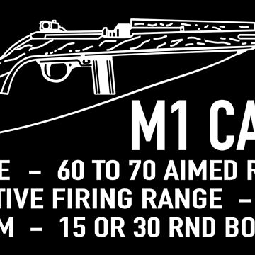 "M1 Carbine US Carbine, Caliber .30, M1, AKA M1 carbine WW2 Infographic ...