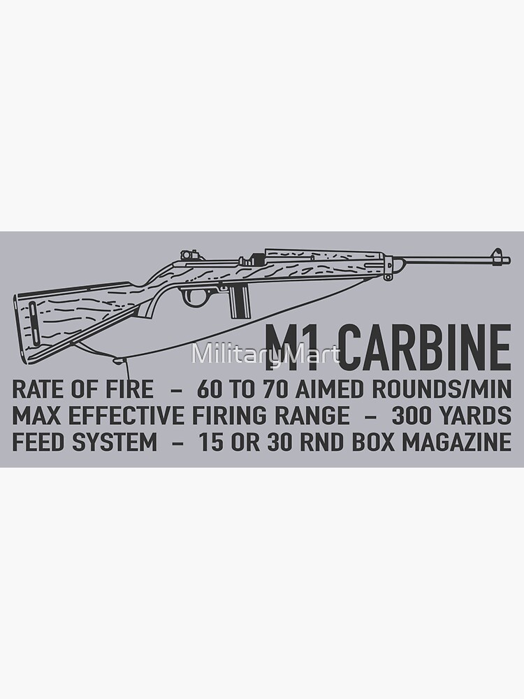 "M1 Carbine US Carbine, Caliber .30, M1, AKA M1 carbine WW2 Infographic ...