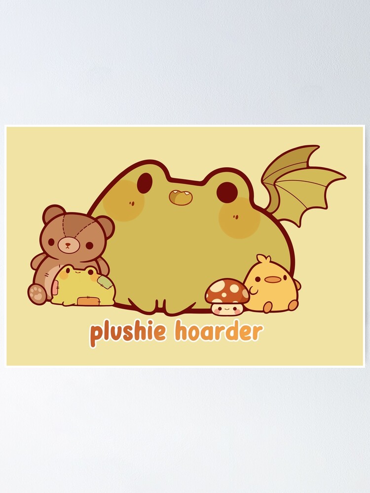 "Plushie hoarder" Poster for Sale by Rihnlin | Redbubble
