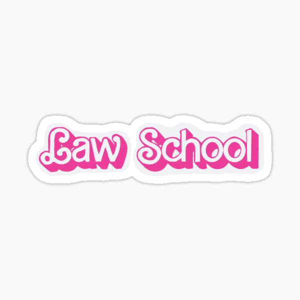 "Law School Pink" Sticker for Sale by anluehrman | Redbubble