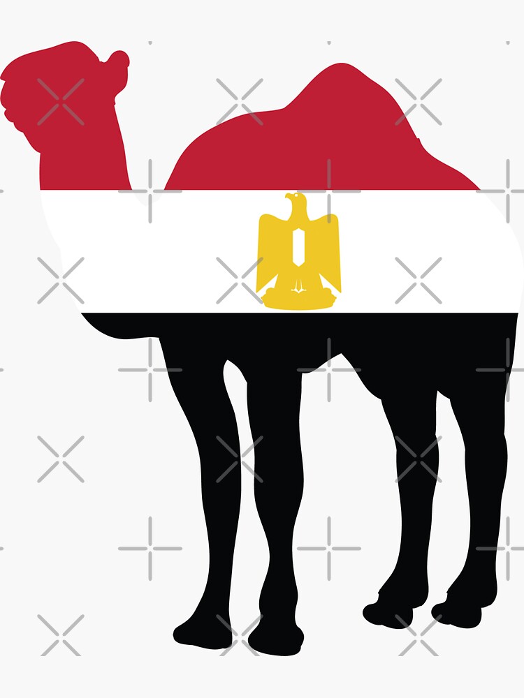 "Egypt Camel Flag" Sticker for Sale by MasartDesigns | Redbubble