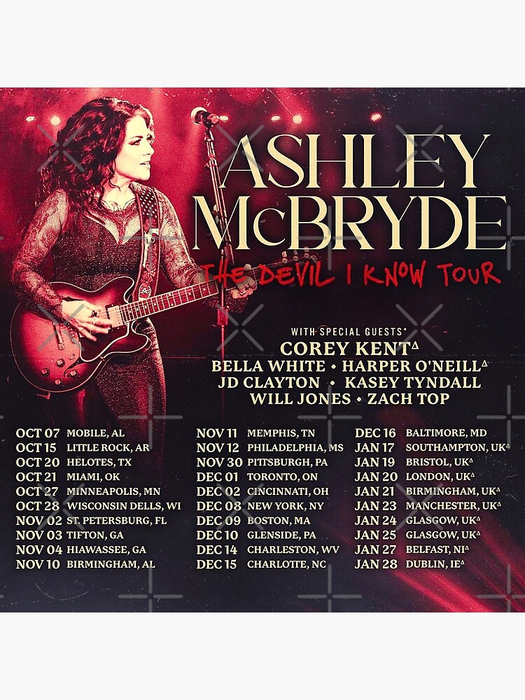 "Ashley Mcbryde The Devil I Know" Poster for Sale by CosseFerme | Redbubble