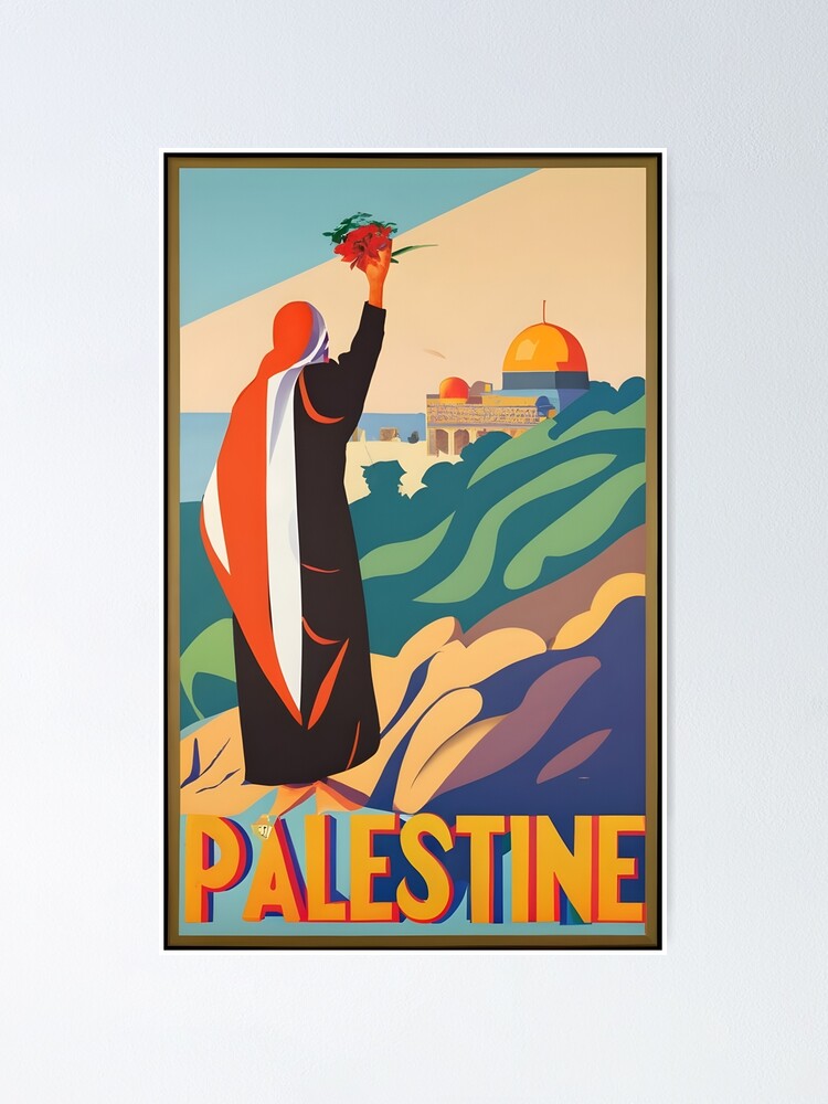 "indigenous palestinian Lady - Palestine Jurasalem" Poster for Sale by ...