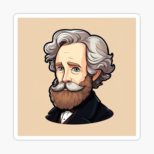 "James Clerk Maxwell | cute style" Sticker for Sale by ComicsFactory ...