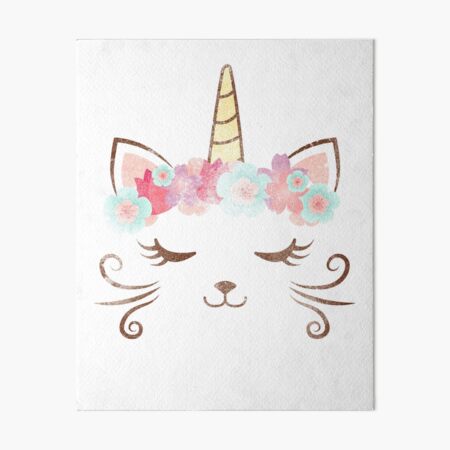 "vintage Kawaii unicat, kitty kat, unicorn, flower crown, cute cat, cat ...