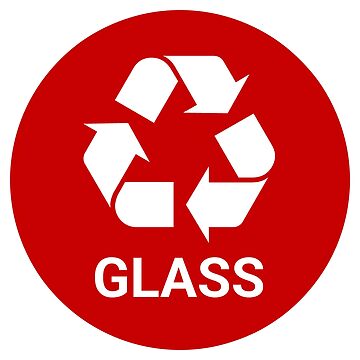 "Glass Recycling " Sticker for Sale by HoffmanGraphics | Redbubble