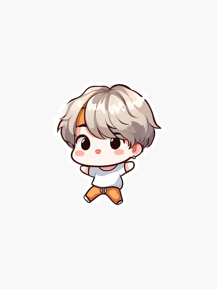 "bts suga chibi cartoon" Sticker for Sale by seokjinnieworld | Redbubble