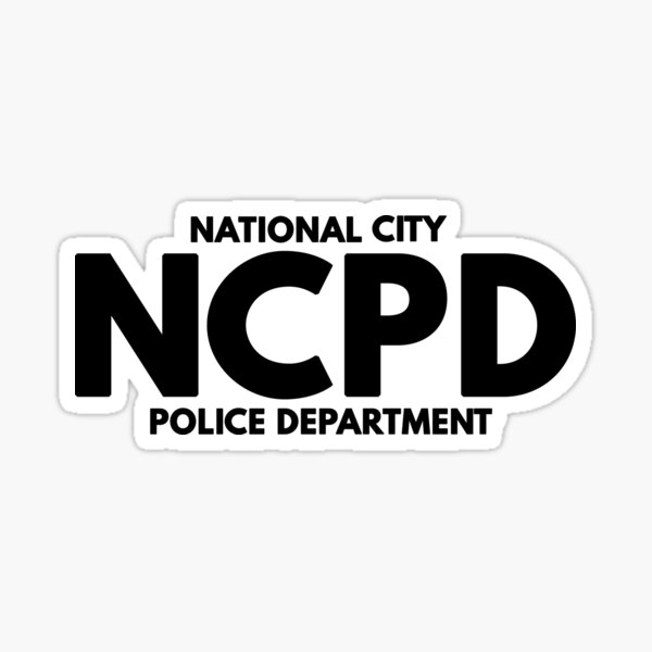 "NCPD | National City Police Department" Sticker by laurenthomsxn ...